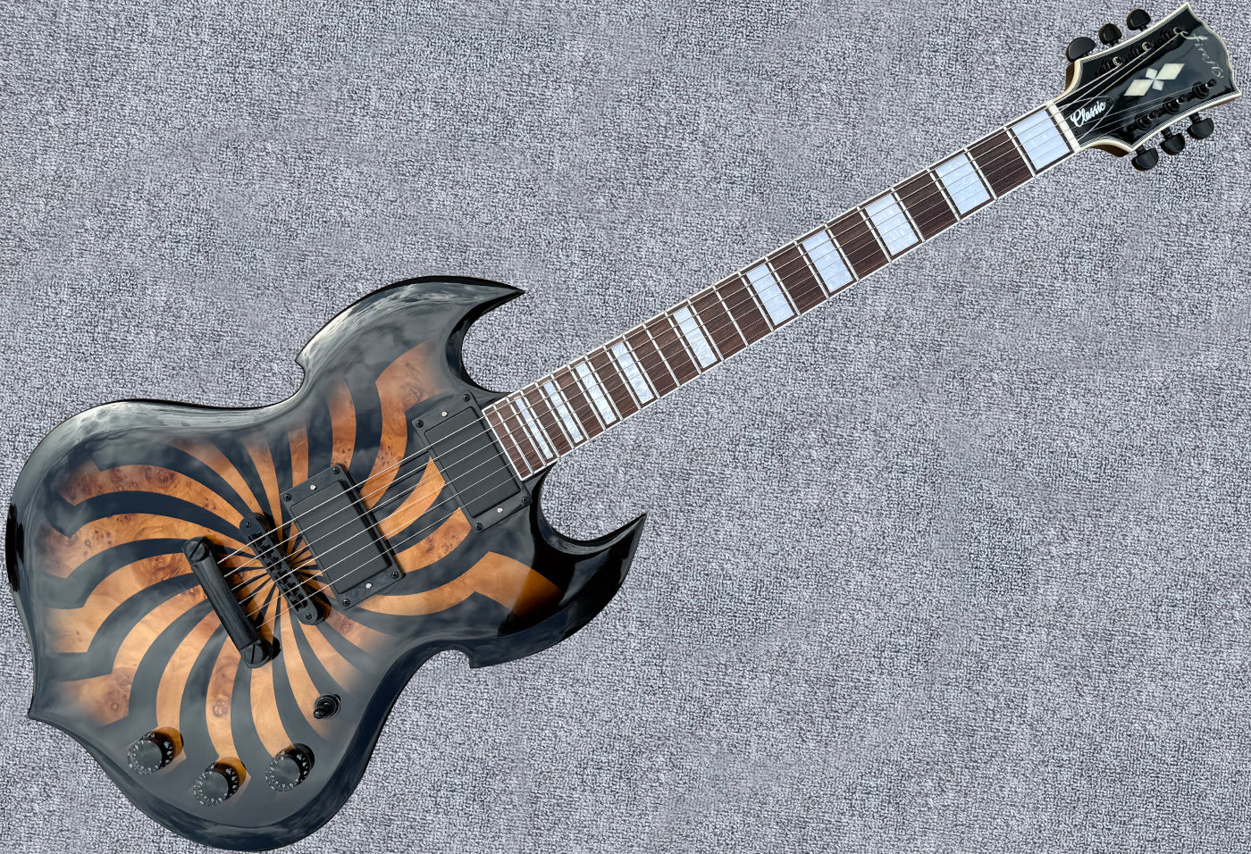 New Firefly FFLGS Electric Guitar ( (Brown Woden God Color ) – GUITARS ...