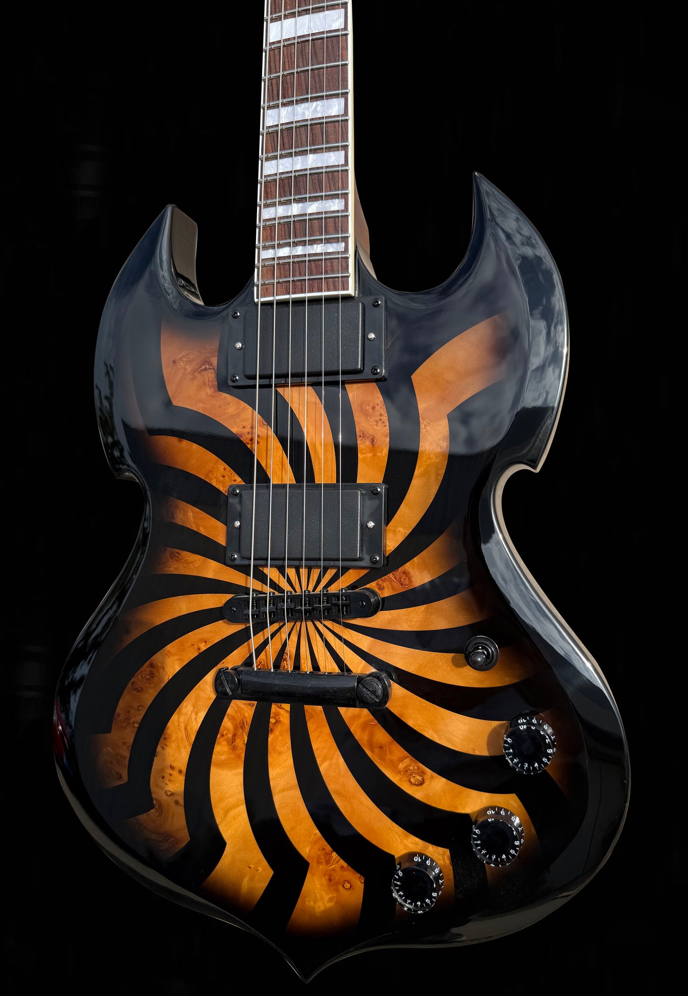 New Firefly FFLGS Electric Guitar ( (Brown Woden God Color ) – GUITARS ...